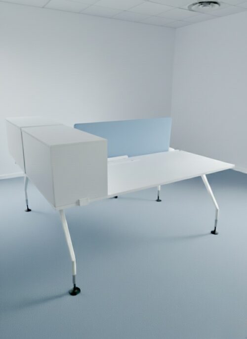Bench pour 2 vitra avec rangement – 1001 Buros